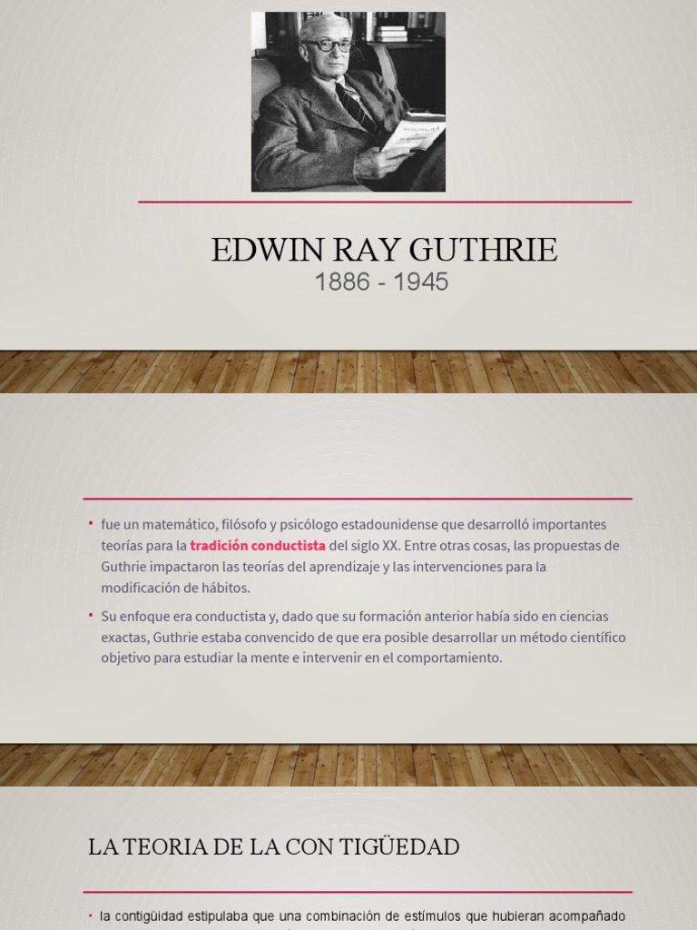 Edwin Ray Guthrie | PDF