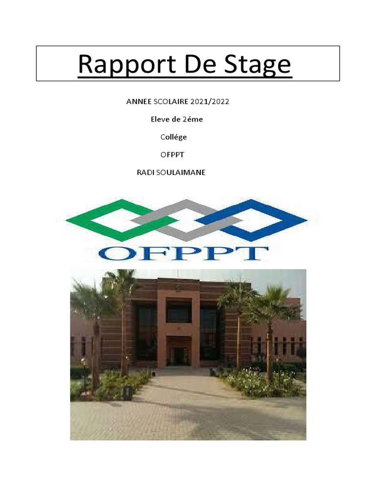 Rapport De Stage Scribbr Pdf: Rapport De Stage Exemple Pdf – UGLD