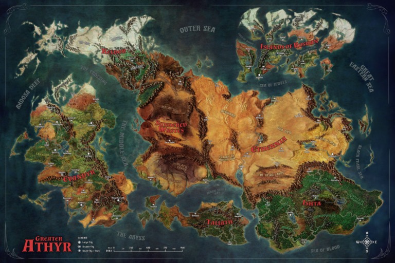 Blood and Doom Greater Athyr Poster Map v1.0 | PDF