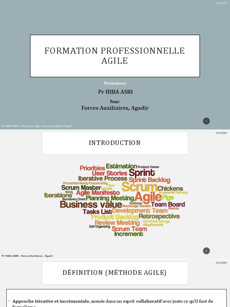 Formation à la Méthode Agile | PDF | Méthode agile | Scrum (développement)