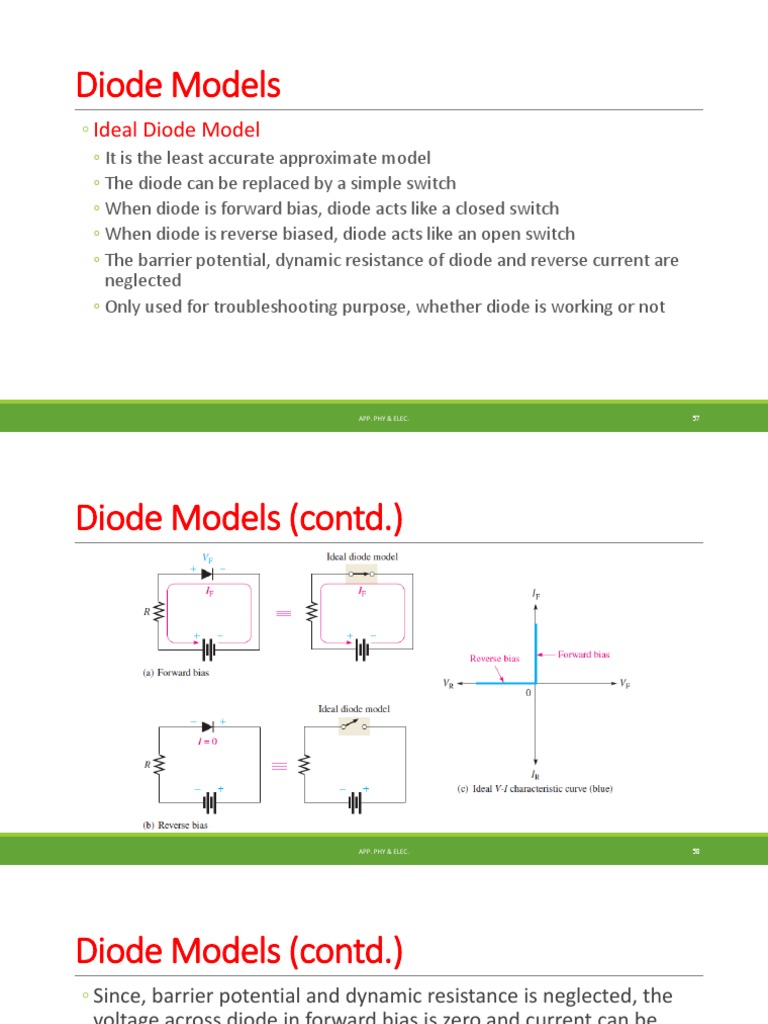 Diode Models and Half Wave Rectifier | Download Free PDF | Rectifier | Diode