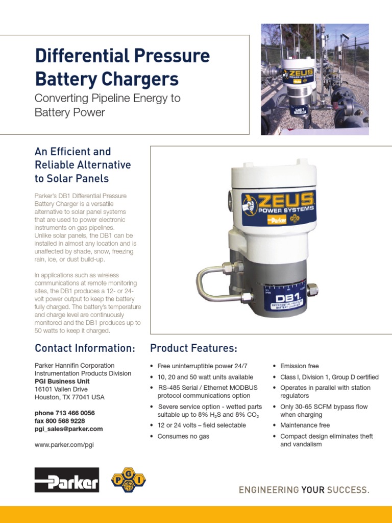 Differential Pressure Battery Chargers - PGI-DB | PDF | Battery Charger ...
