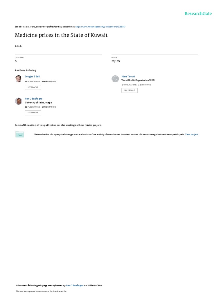 Medicine Prices in The State of Kuwait | PDF | Medical Prescription ...