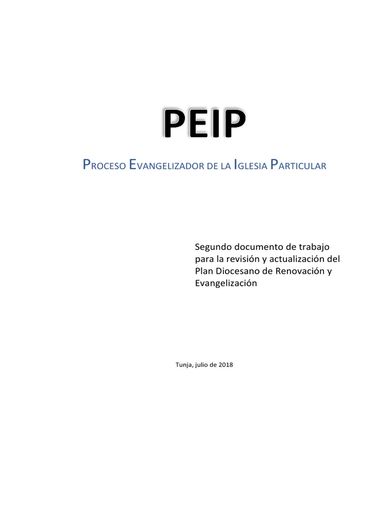 PEIP EIDAP Tunja 08.06 2018 | PDF | eucaristía | Jesús