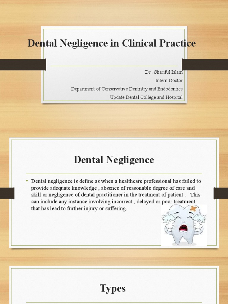Dental Negligence in Clinical Practice | PDF | Dentistry | Prosthodontics