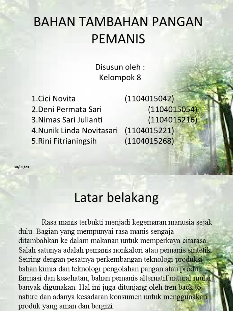 Jenis dan Dampak Pemanis Buatan | PDF