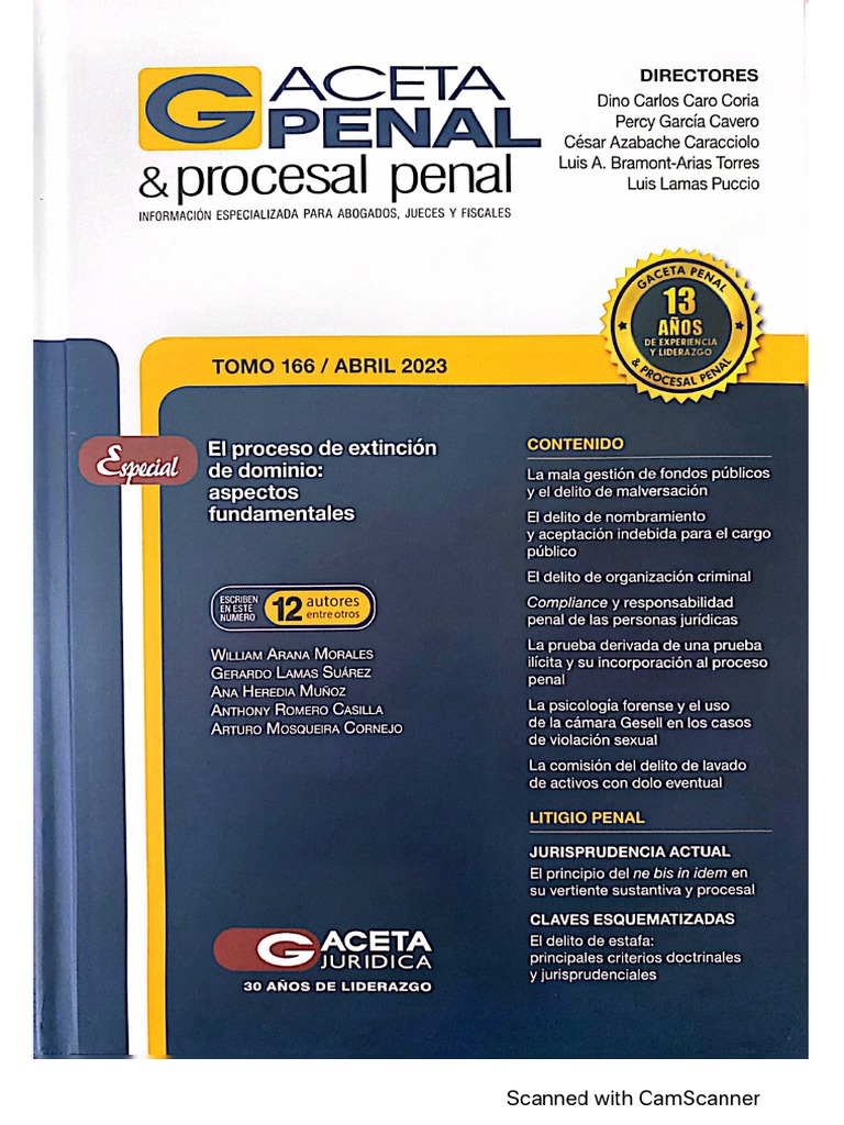 Compliance y Responsabilidad Penal de La Personas Juridicas en El Perú - A Propósito Del Caso ...