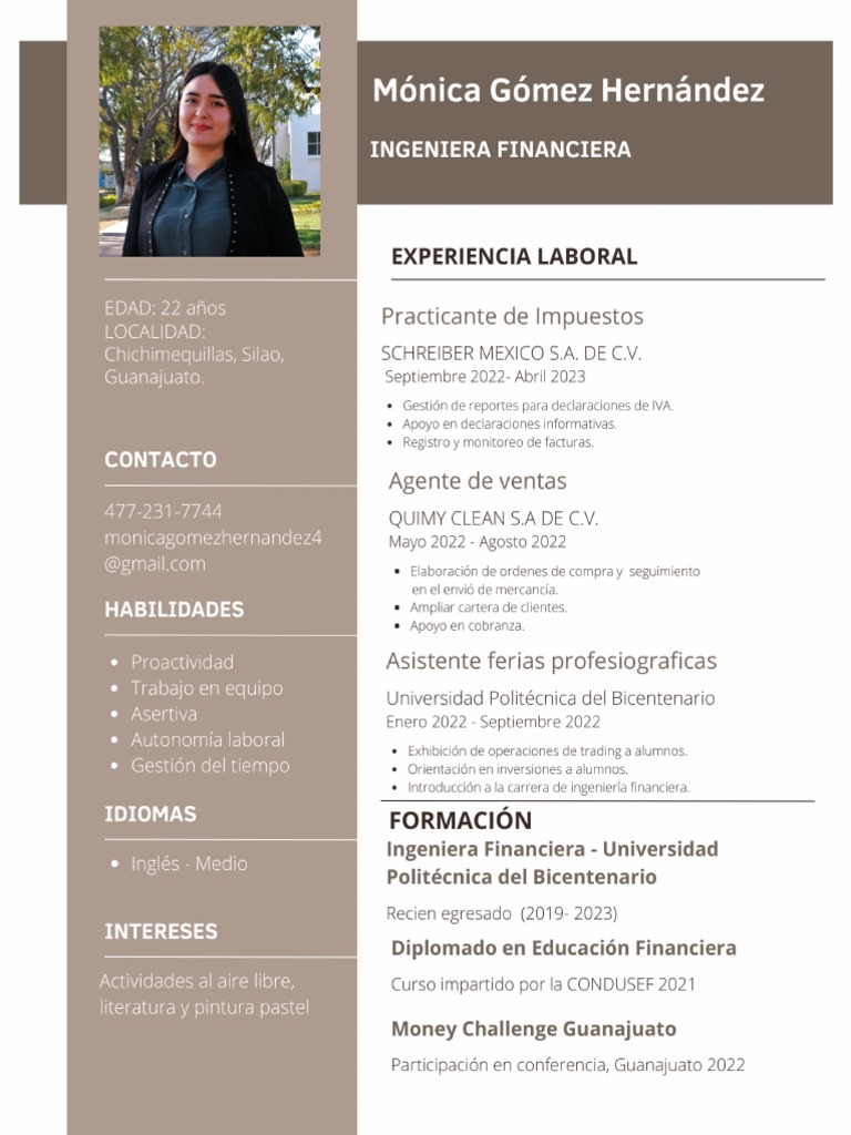 CV Monica Gomez | PDF