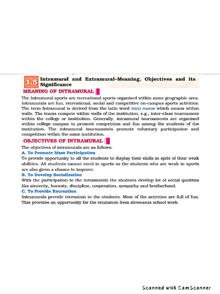 Intramural and Extramural | PDF