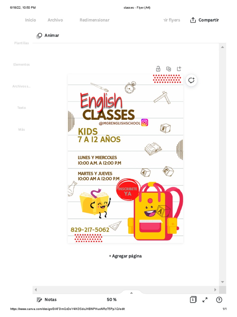 Classes - Flyer (A4) | PDF