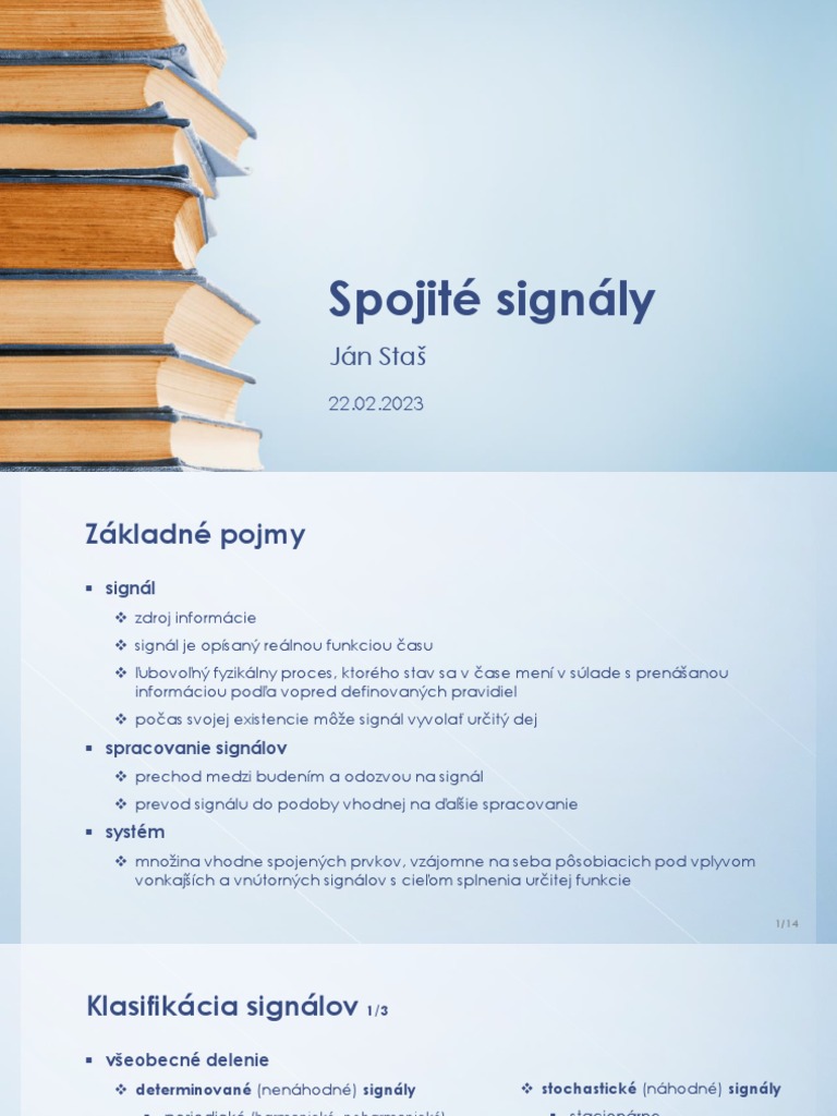 01 MSVKS Spojite Signaly TUKE | PDF