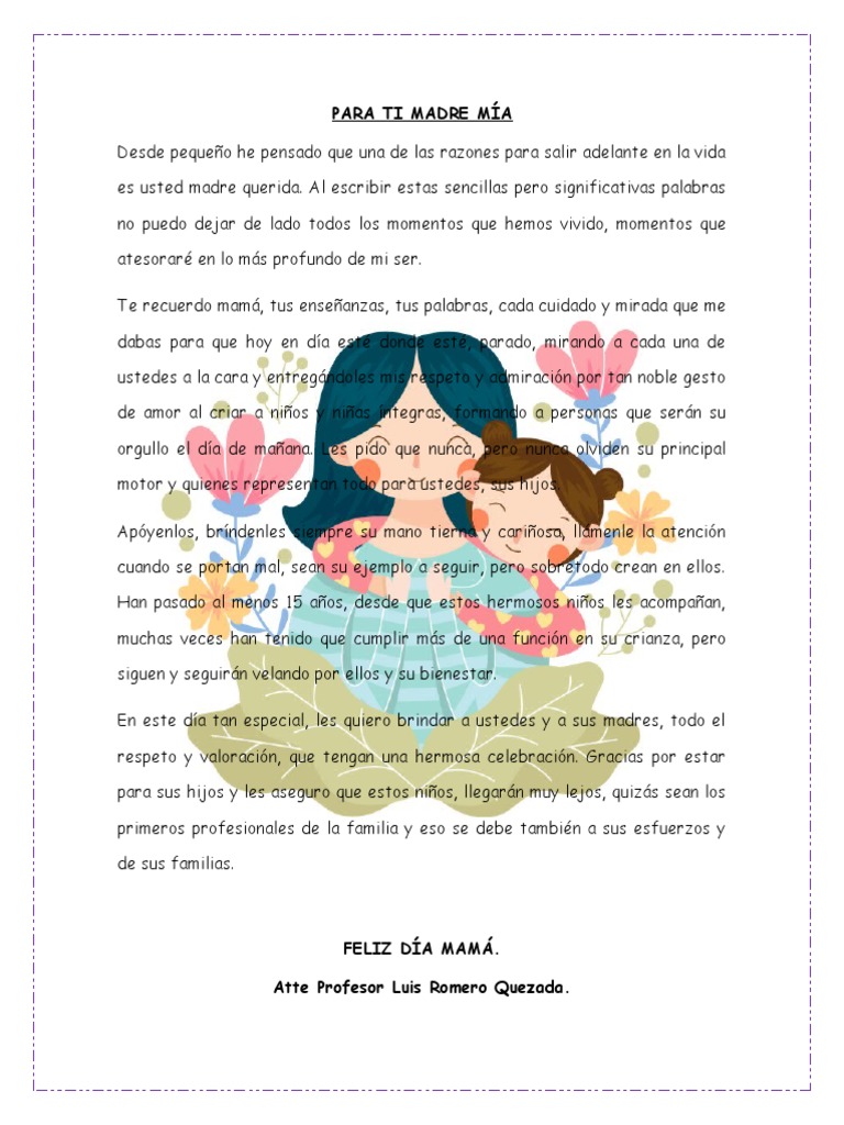 Para Ti Madre Mía Pdf