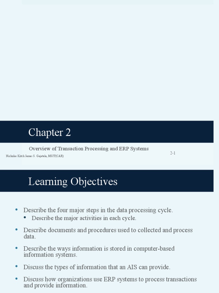 AIS Lec | PDF | Enterprise Resource Planning | Computer File