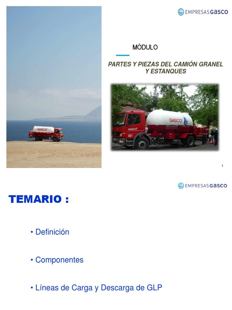 Módulo Partes y Piezas Del Camión Granel y Estanques GMAG | PDF ...