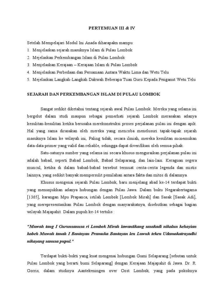 Ke NW Dian Modul III & IV | PDF