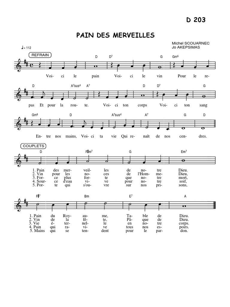 D 203 Pain Des Merveilles | PDF