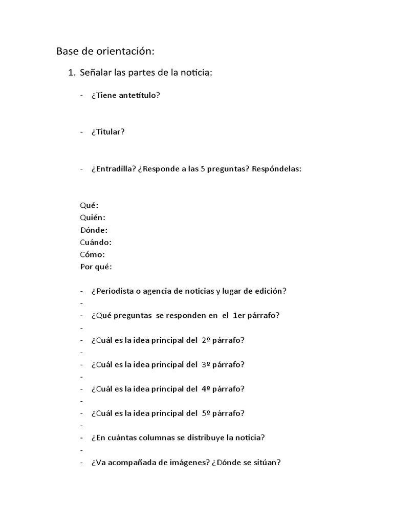 Base de Orientación | PDF