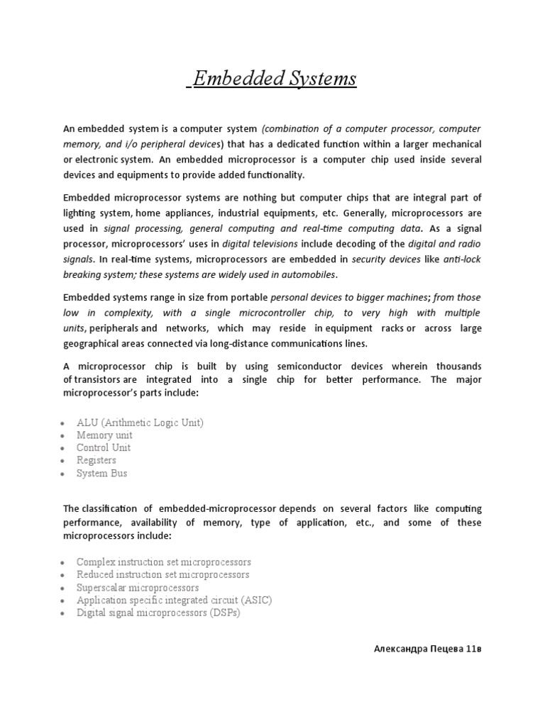 Embedded Systems | PDF