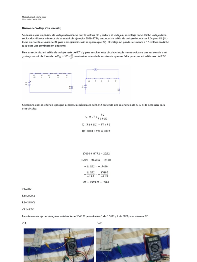 Ejercicio Practico Lab Circ - 1 | PDF