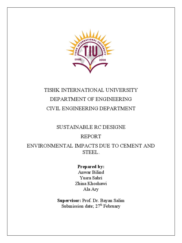 Sustainable RC-report | PDF