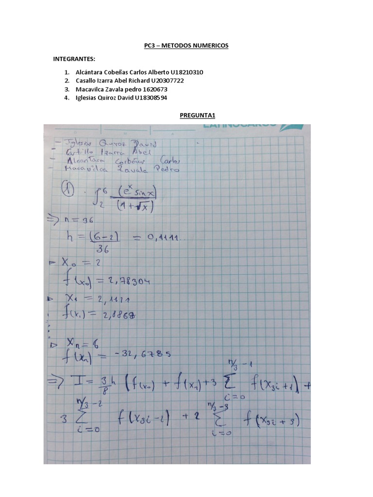 PC3 MetodosNumericos 1 | PDF