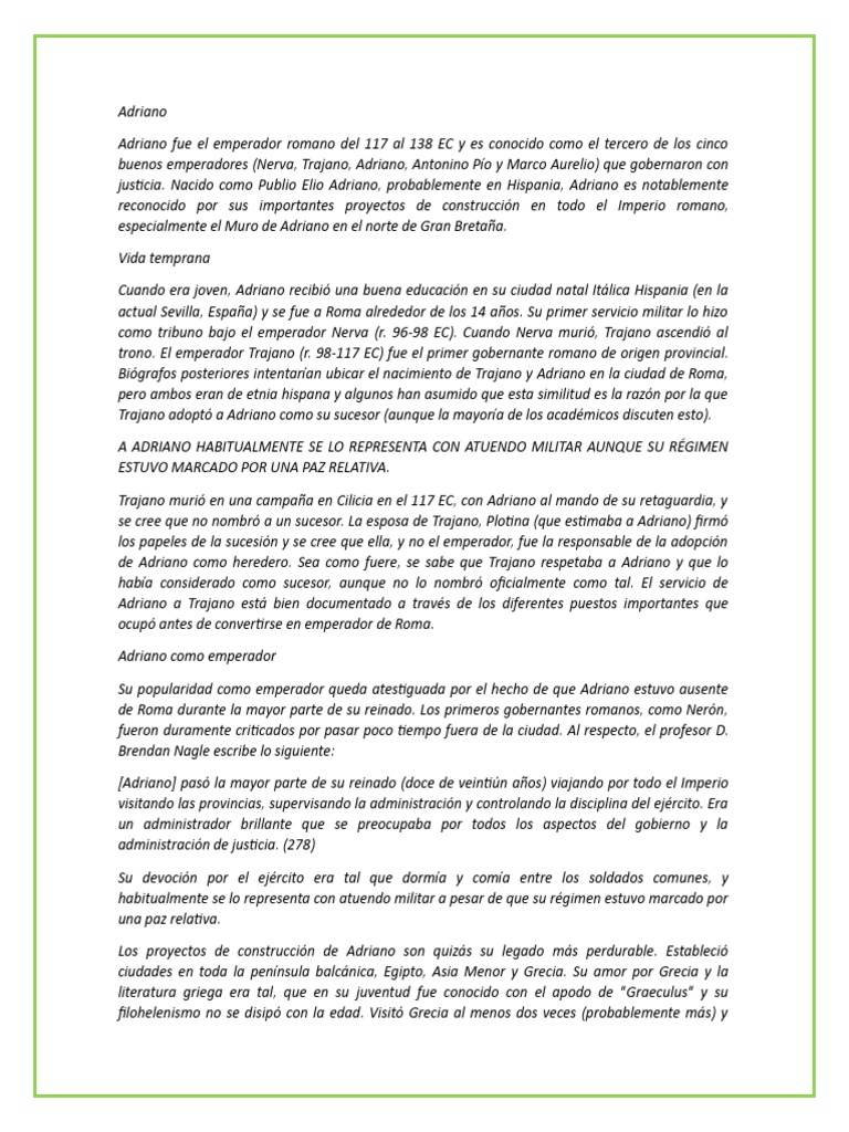 Adriano | PDF