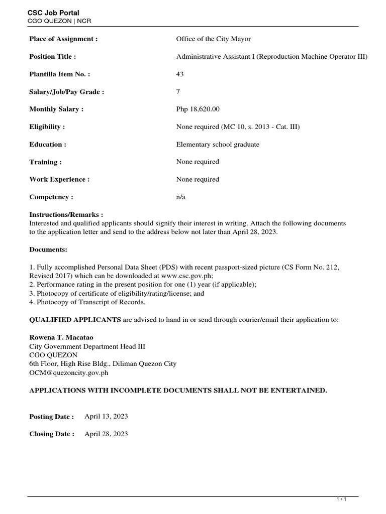 CGO_QUEZON-Administrative_Assistant_I_Reproduction_Machine_Operator_III ...