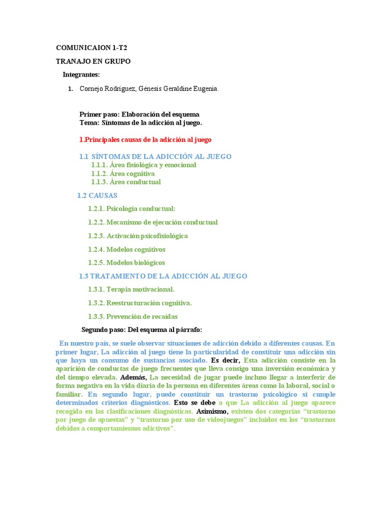 t2 - Comunicacion 1 - Cornejo Rodriguez Genesis | PDF