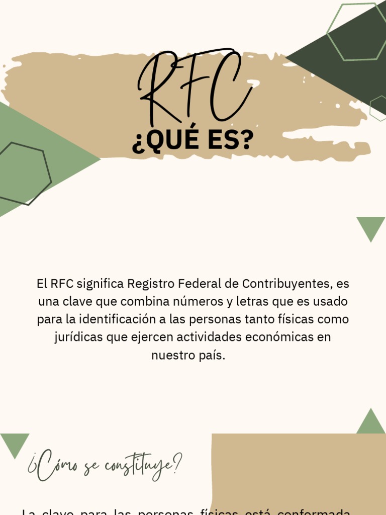 Que Es El RFC | PDF
