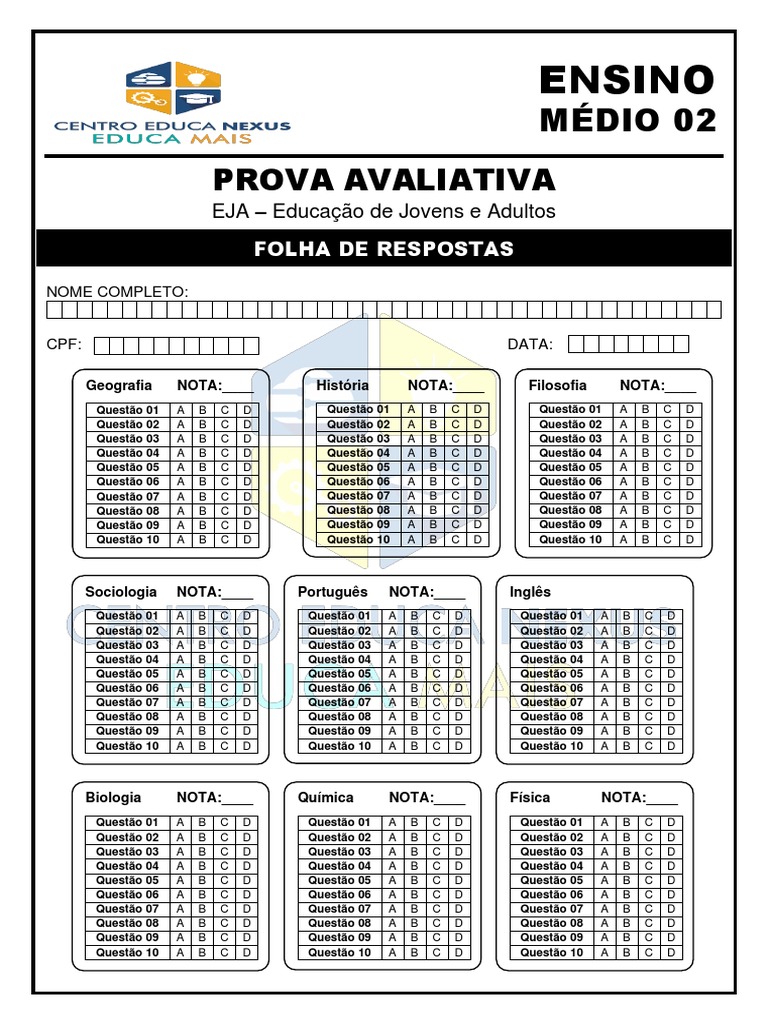 Prova 2º Ano | PDF