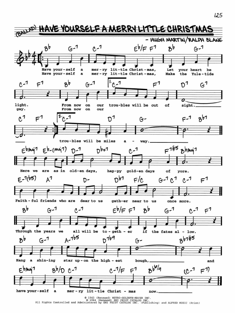 Have Yourself A Merry Little Christmas | PDF