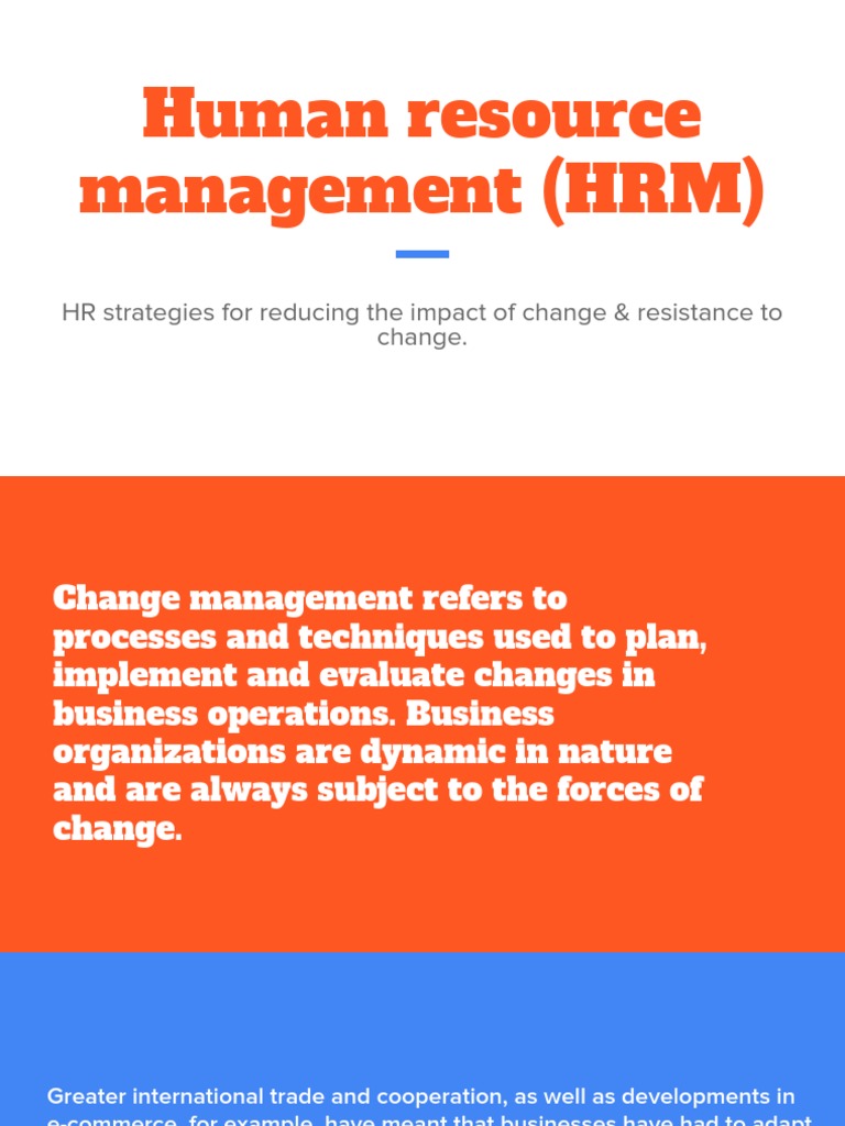 Human Resource Management - HR Strategies For Reducing The Impact of ...
