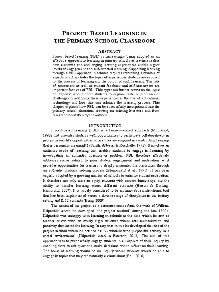 Project - Based Learning | Download Free PDF | Educational Assessment ...