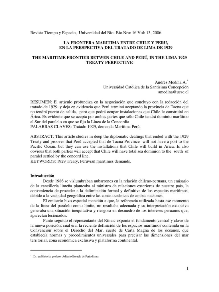 Frontera Maritima Chile Peru | PDF