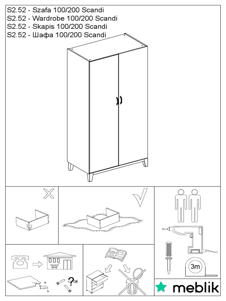 S2.52 - Szafa 100 SCANDI | PDF