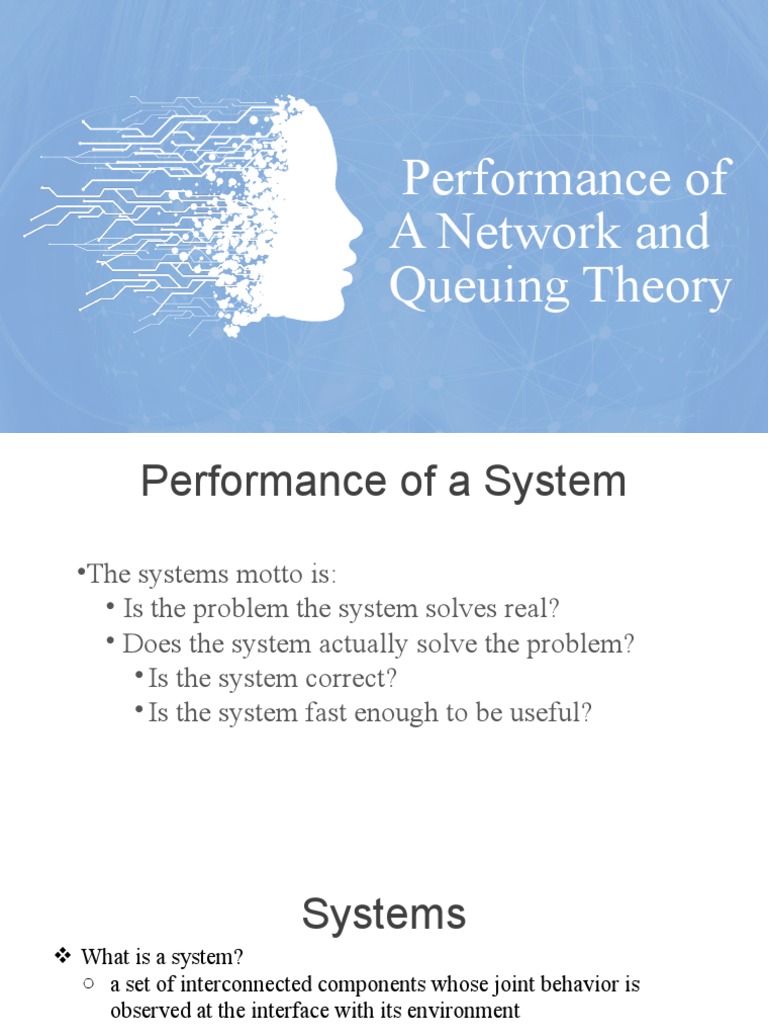 Performance and Qeuing Theory | PDF | Computer Network | Latency (Engineering)