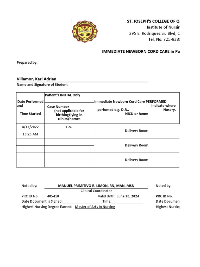 DR Cases Form | PDF | Nursing | Medical Specialties