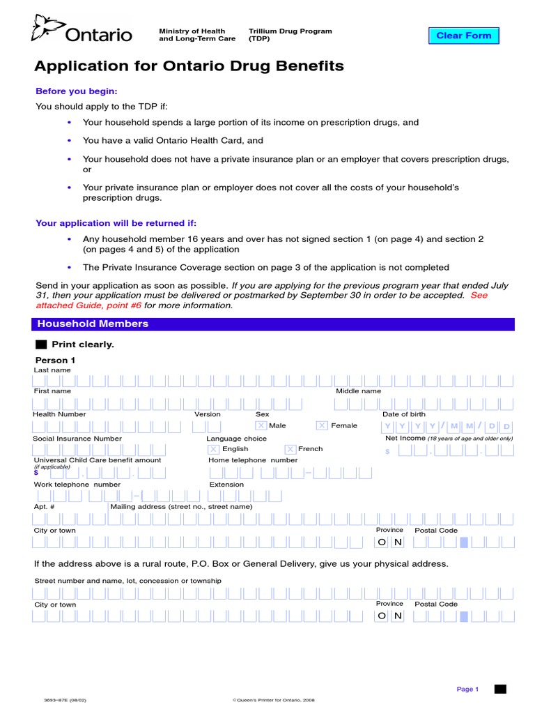 Application for ODB | PDF