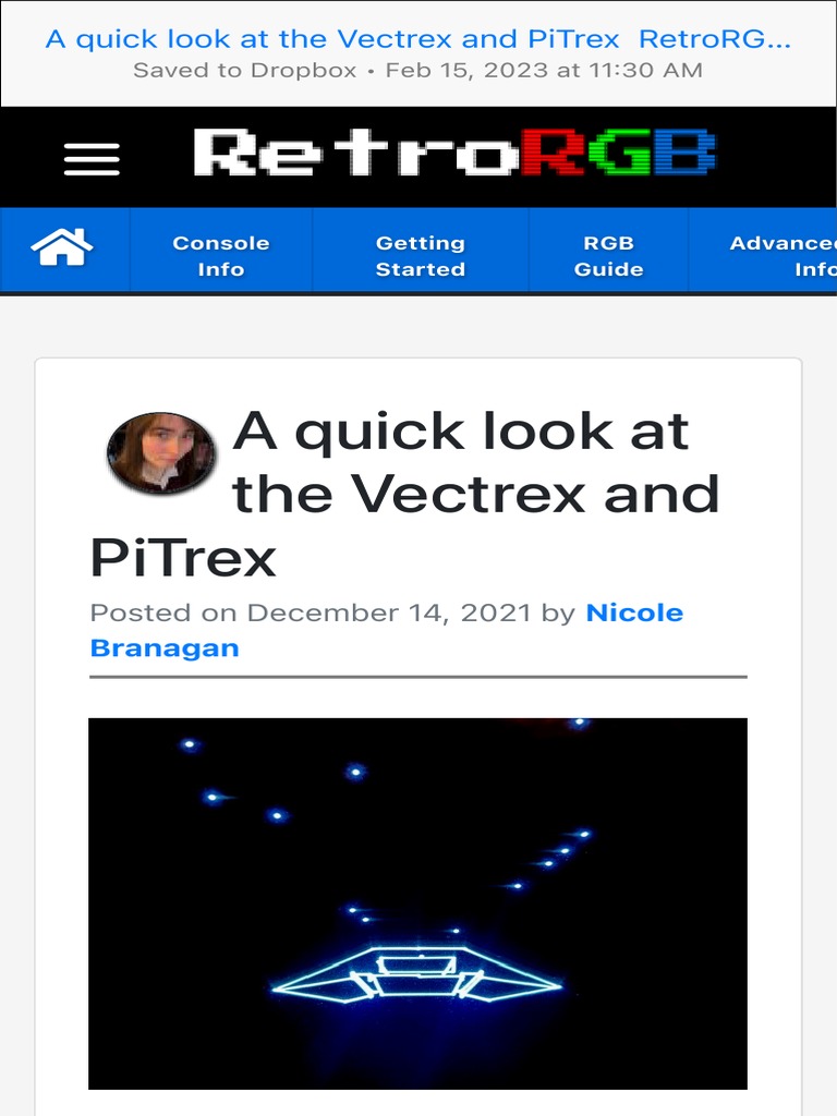 A Quick Look at The Vectrex and PiTrex RetroRGB | PDF | Digital To Analog Converter ...