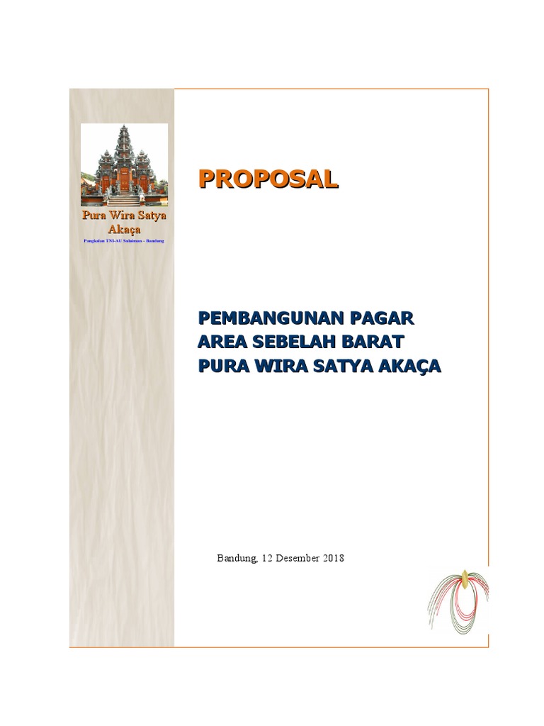 PROPOSAL BANTUAN DANA PEMBANGUNAN Contoh | PDF
