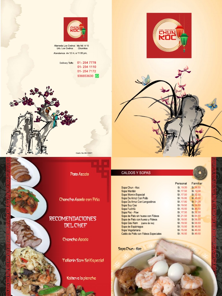 Carta Del Chifa Chun Koc 2020 | PDF