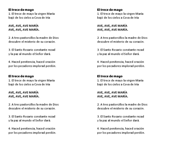 El Trece de Mayo | PDF