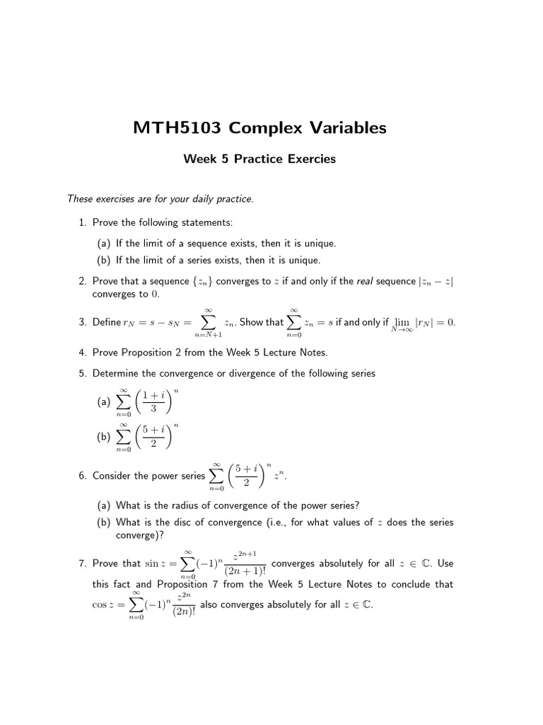 Exercises Week5 | PDF | Teaching Methods & Materials
