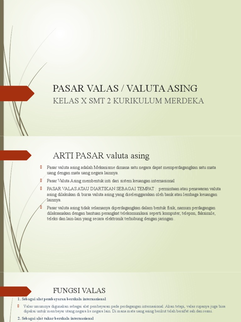 Fix PPT Pasar Valas SMT 2 | PDF