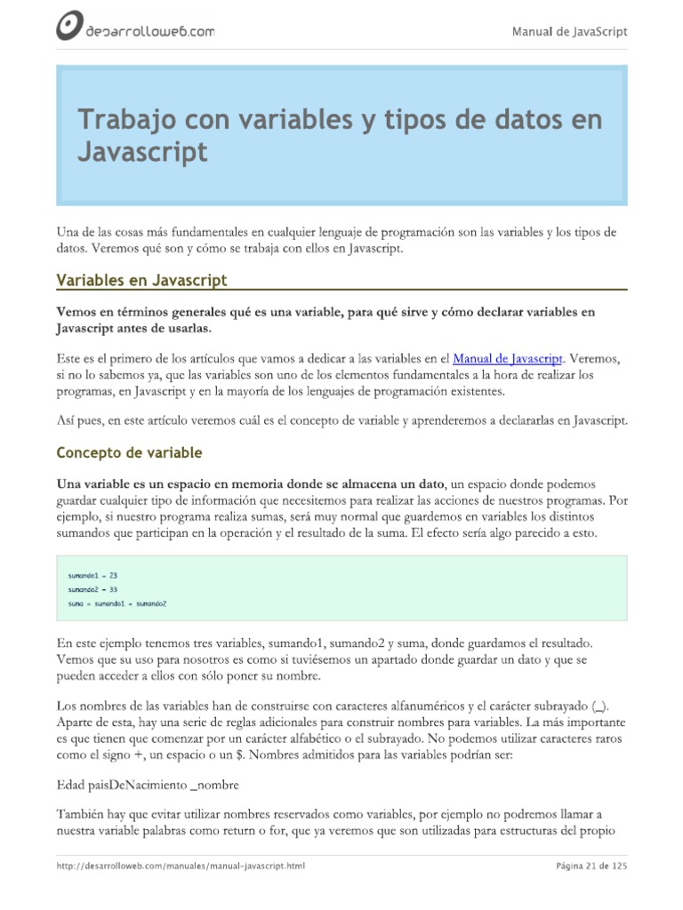 Manual-Javascript Parte 5 | PDF