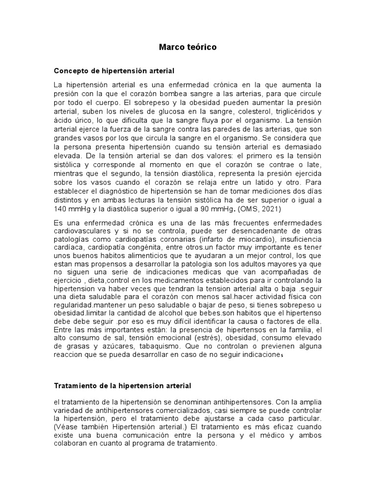 Marco Teorico 1 de Julio 2022 | PDF | Hipertensión | Angiotensina Marco Teorico 1 de Julio 2022 | PDF | Hipertensión | Angiotensina