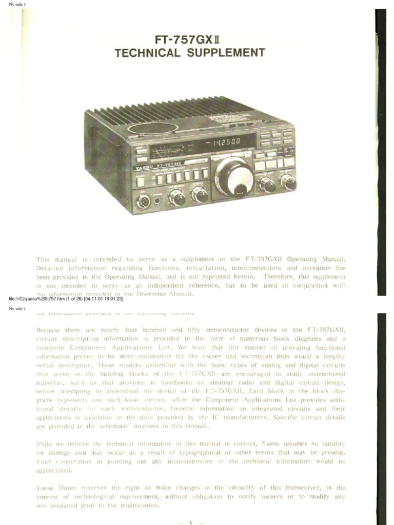 FT-757GX2 Adjust | PDF