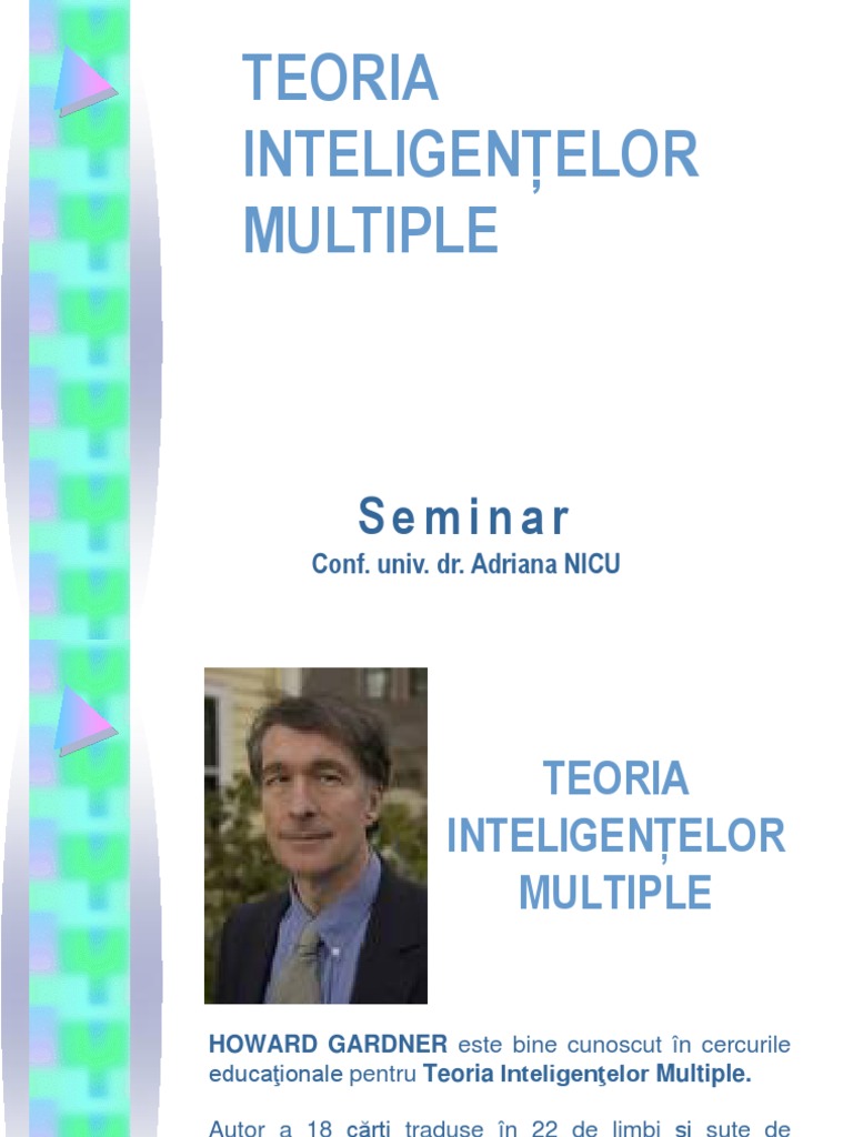 Gardner Teoria Inteligentelor Multiple | PDF