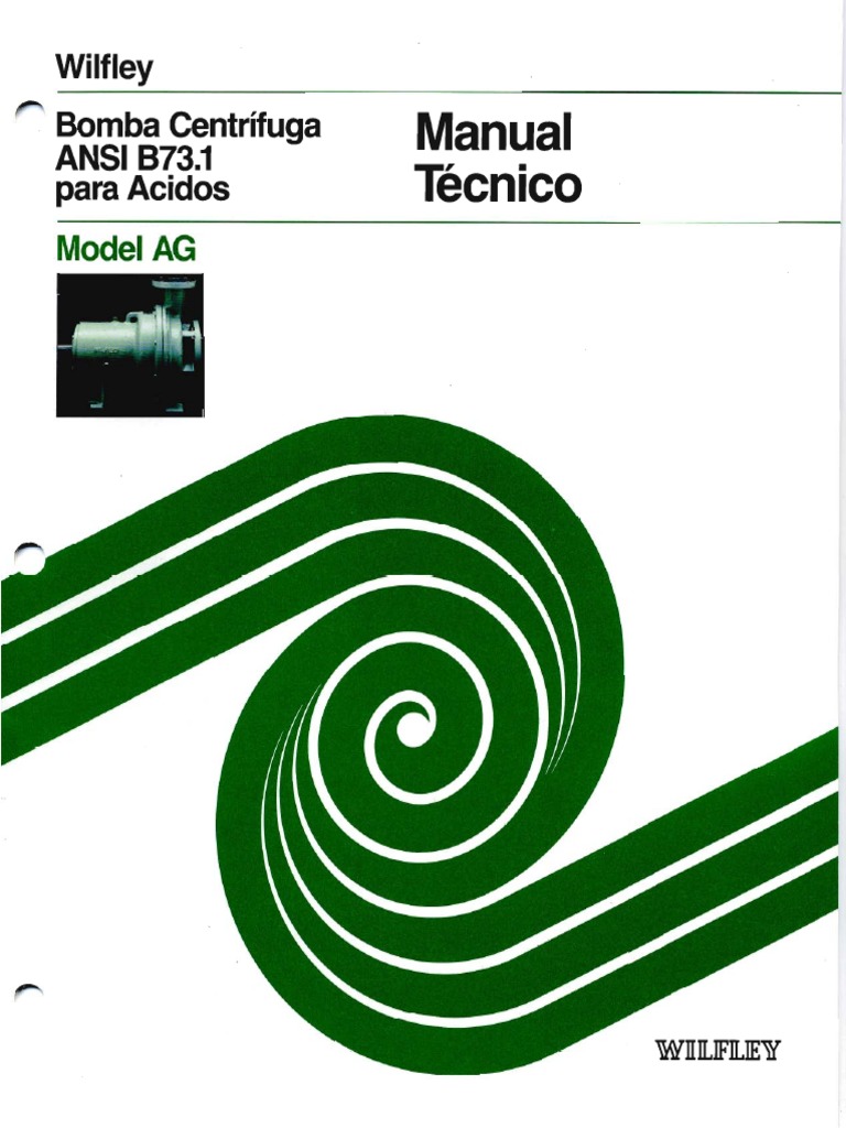 Bomba Wilfley Ag - Manual Tecnico | PDF