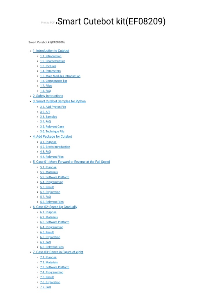 Smart Cutebot Kit (Ef08209) - Elecfreaks Wiki | PDF | Remote Control ...